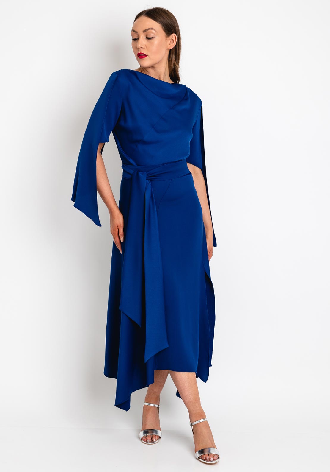 Kevan Jon Como Open Sleeve Maxi Dress, Cobalt Blue - McElhinneys