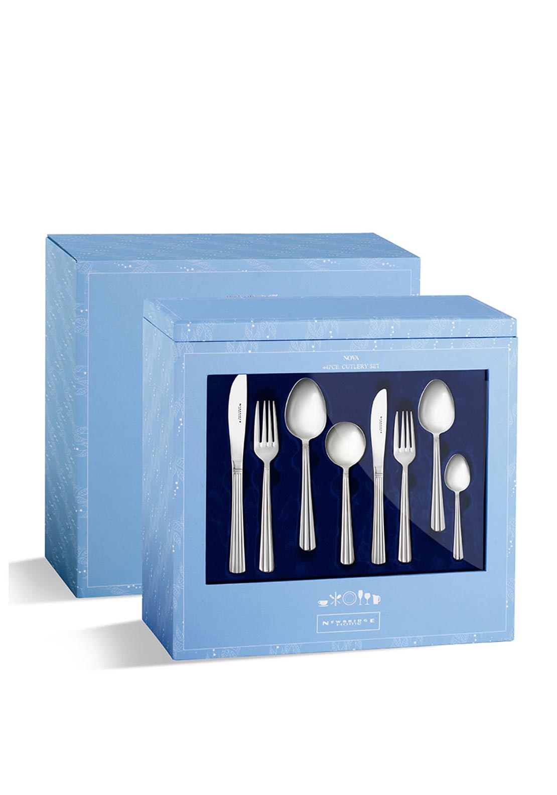 Newbridge Nova 44 Piece Cutlery Set, Silver - McElhinneys