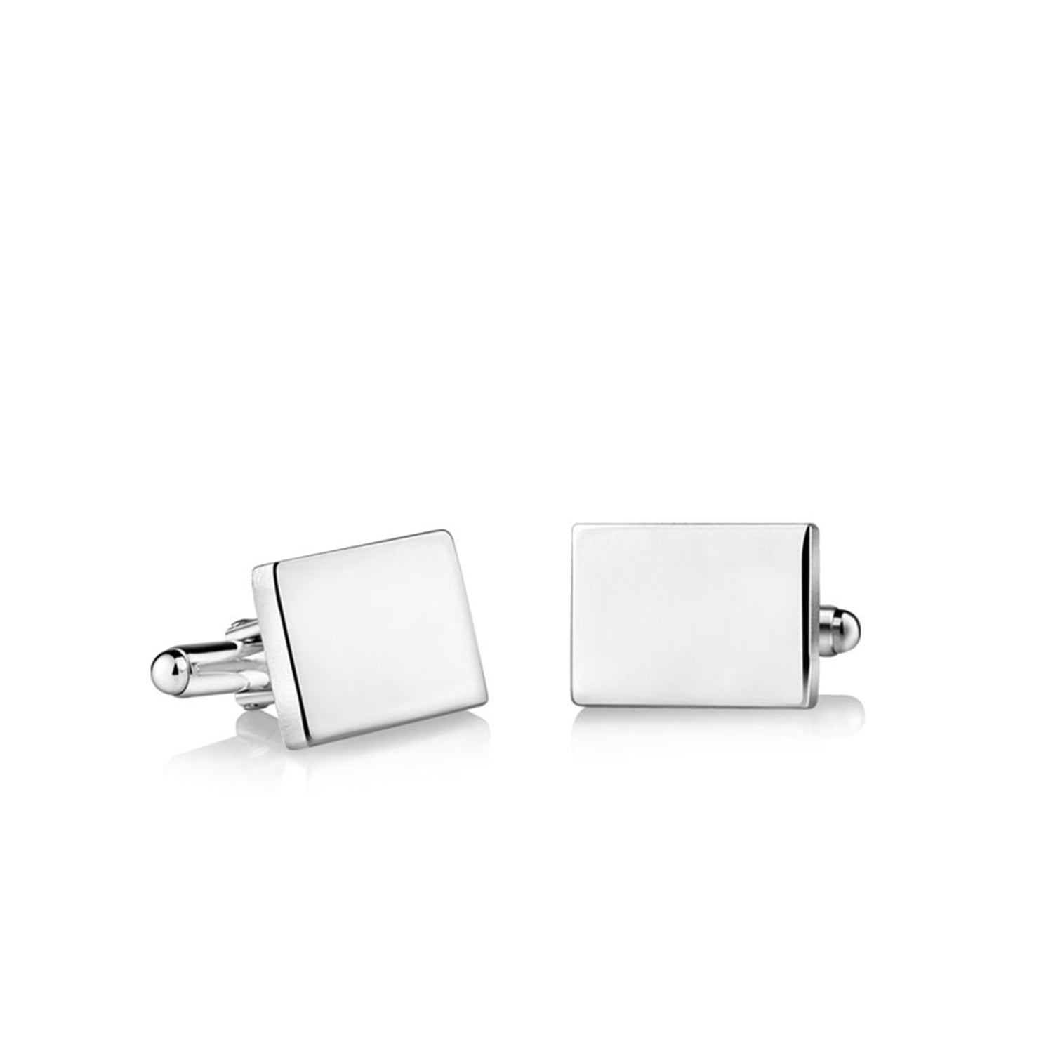 Newbridge Men’s Rectangular Cufflinks, Silver - McElhinneys