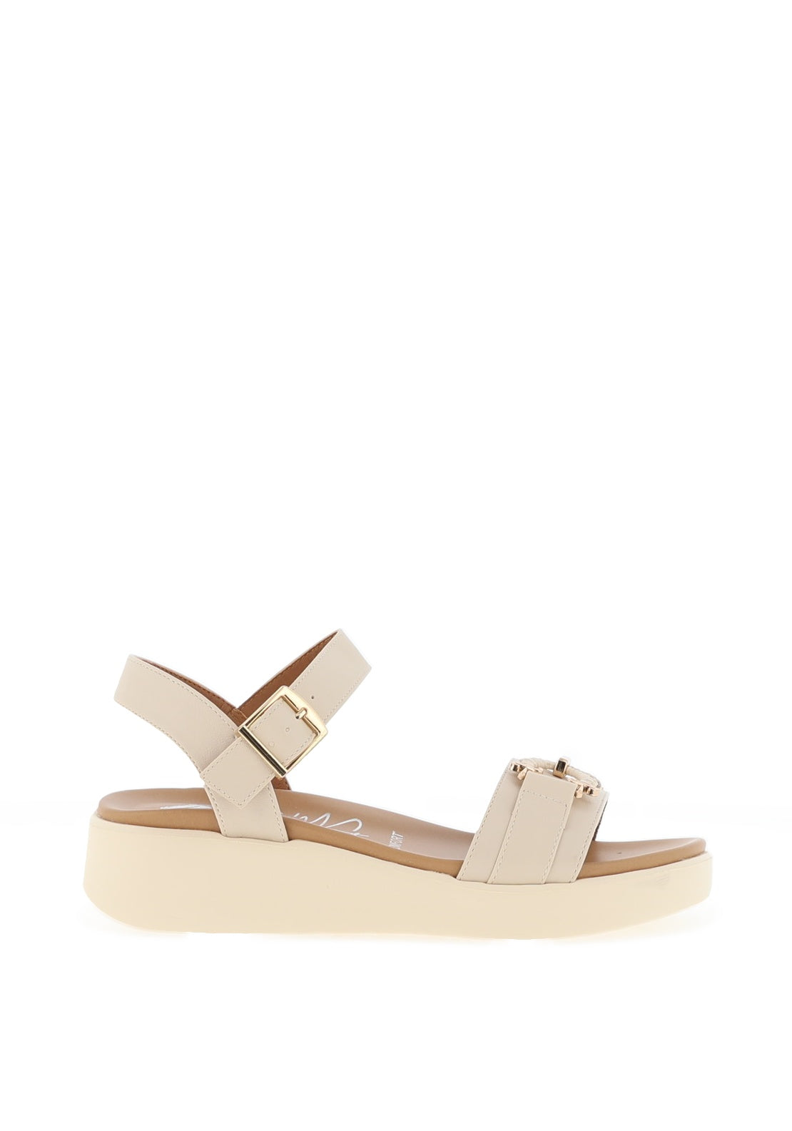 OMG Debren D Ring Link Sandals, Nude - McElhinneys