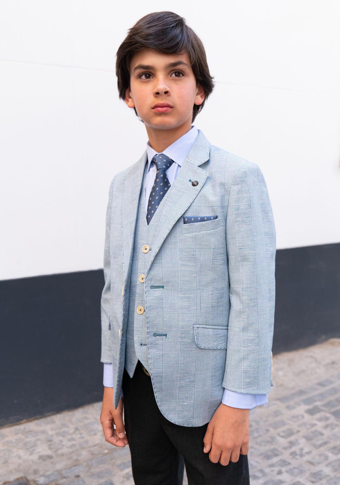 One Varones Boys Communion 1004101 Jacket and Waistcoat Set, Green ...