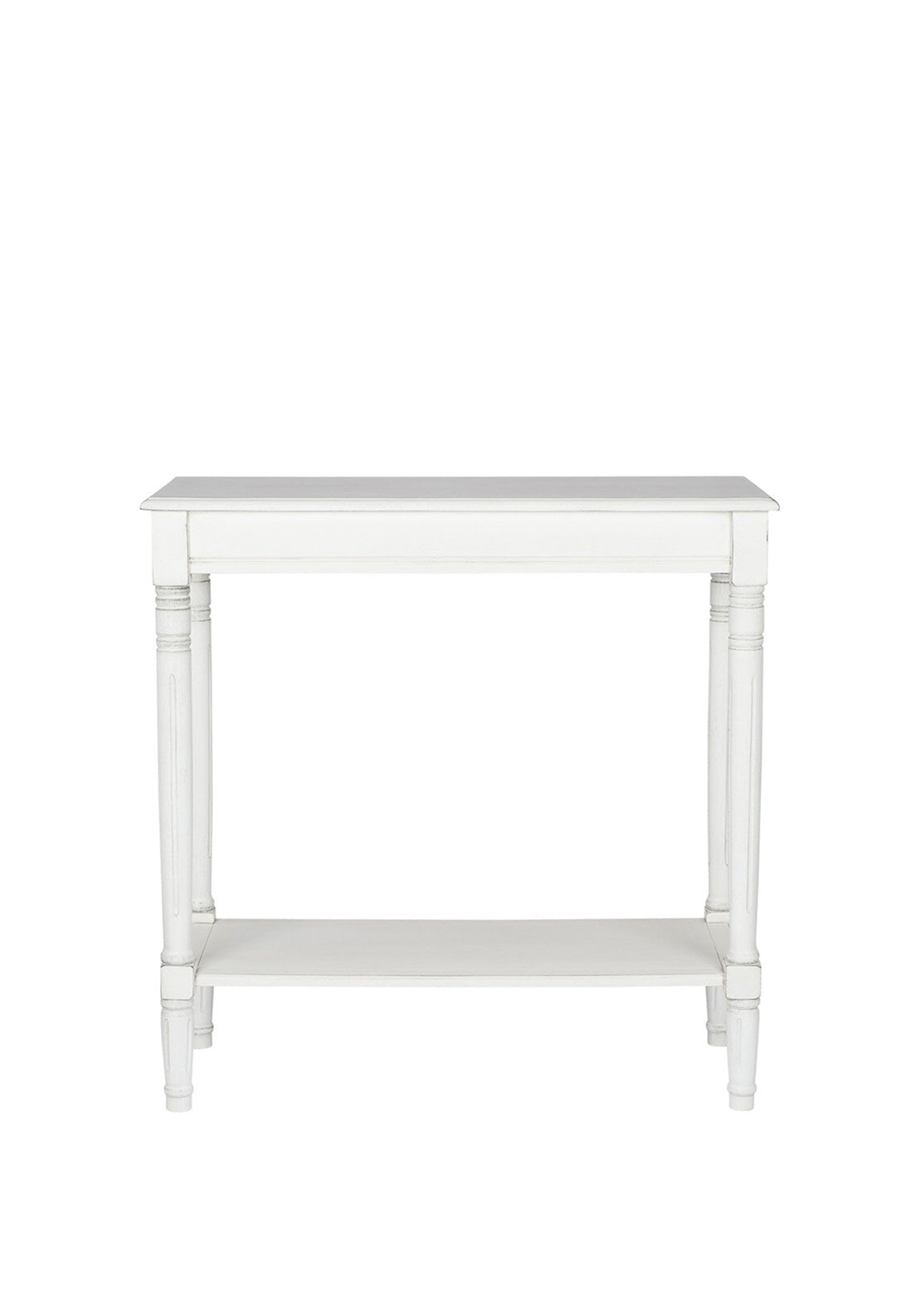 Pacific Heritage Elizabeth Pine Wood Console Table, White - McElhinneys