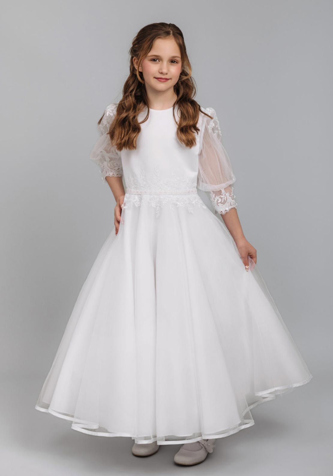 Paula’s Communion PJ91 Communion Dress, White - McElhinneys