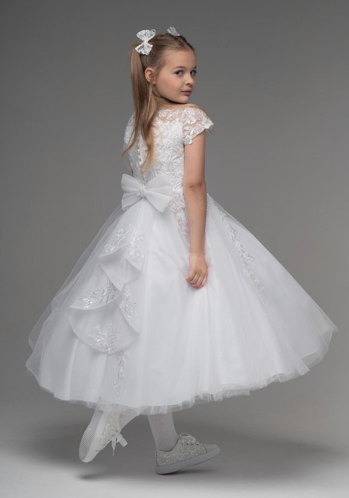 Paula’s Communion PJ67 Communion Dress, White - McElhinneys