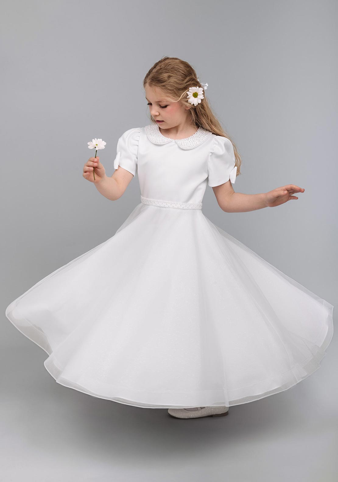 Paula’s Communion PJ95 Communion Dress, White - McElhinneys