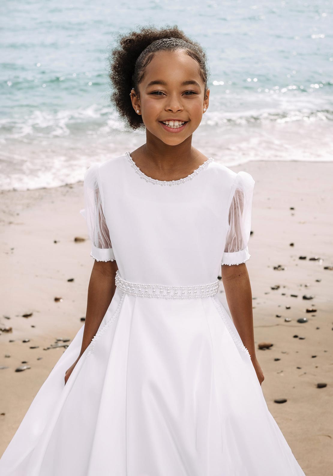 Paula’s Communion PJ92 Communion Dress, White - McElhinneys