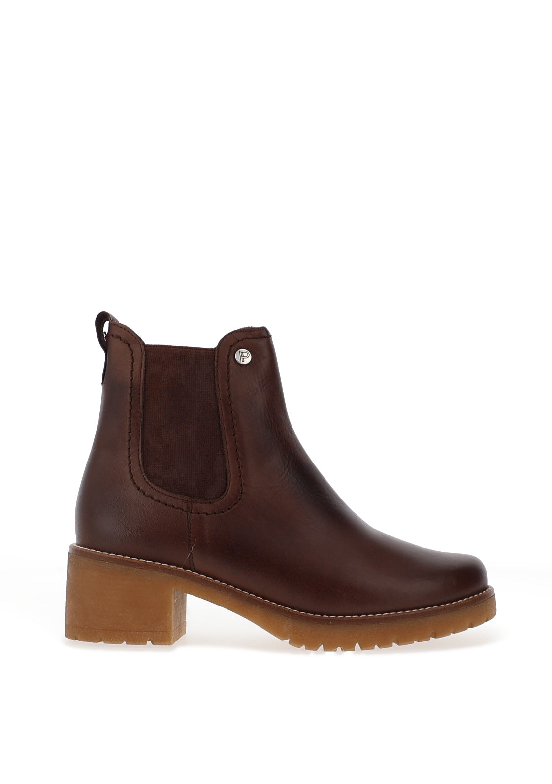 Pitillos Distressed Leather Heeled Chelsea Boots, Brown - McElhinneys