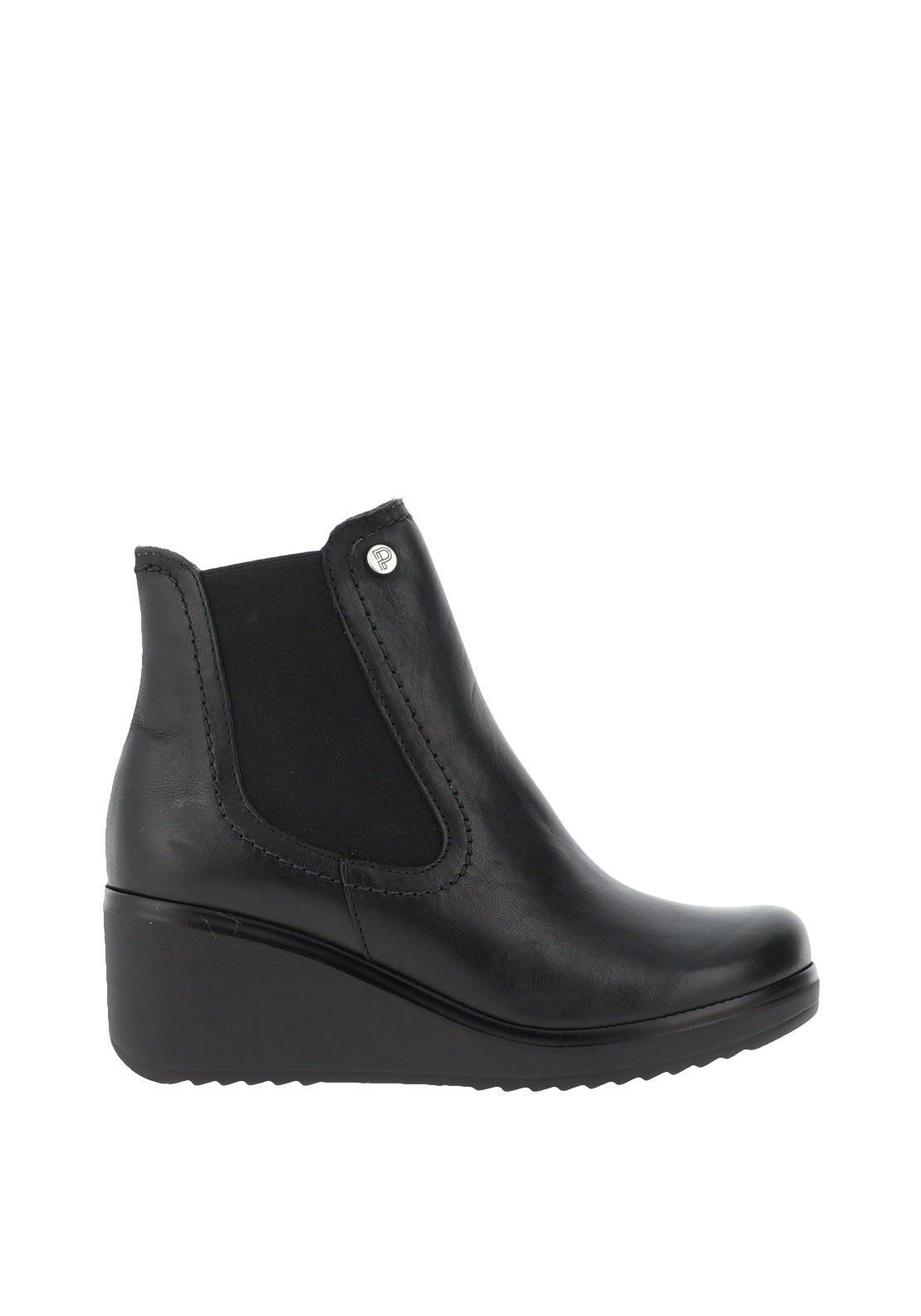 Pitillos Wedge Heel Ankle Boots, Black - McElhinneys