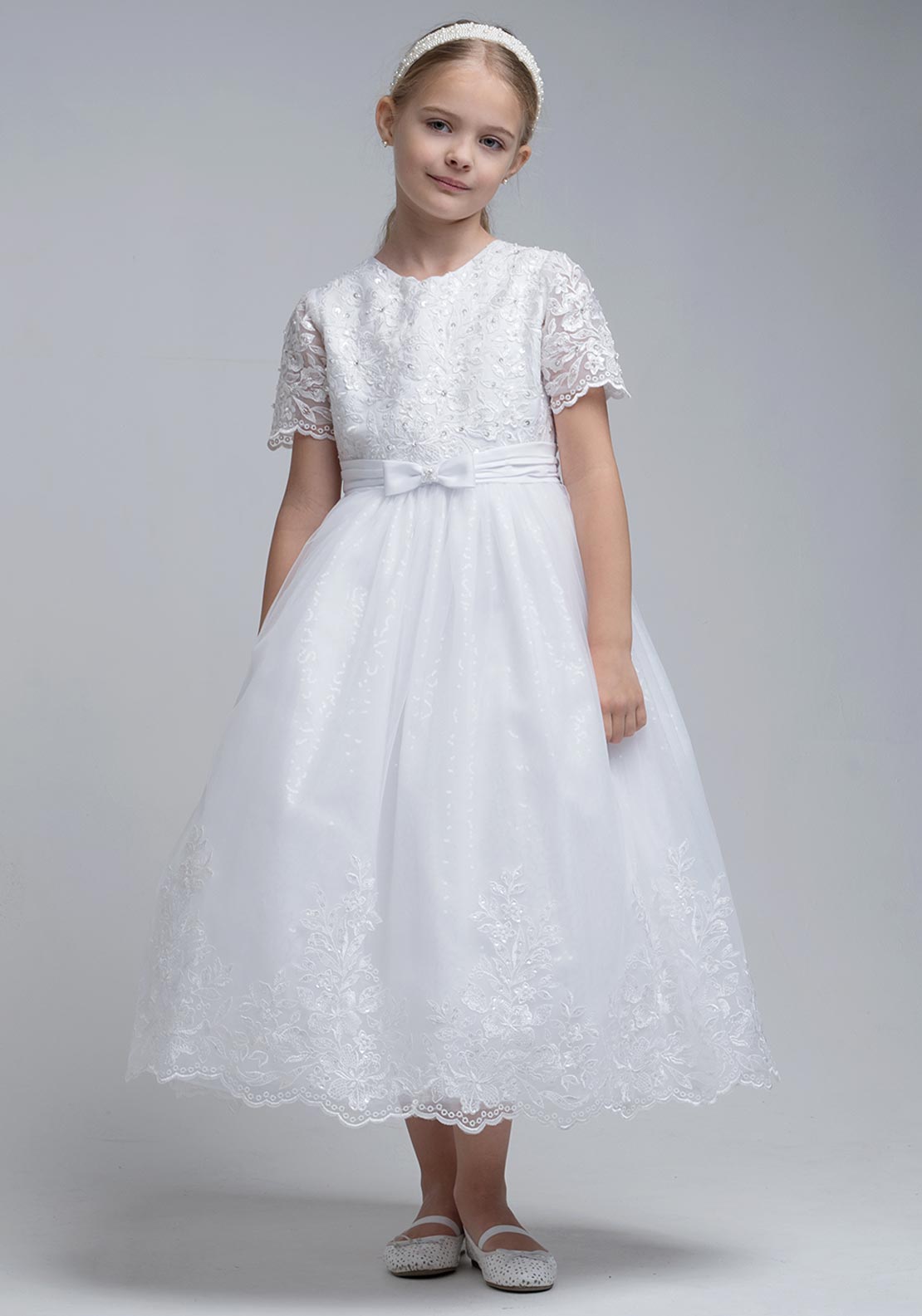 Paula’s Communion PJ28 Communion Dress, White - McElhinneys