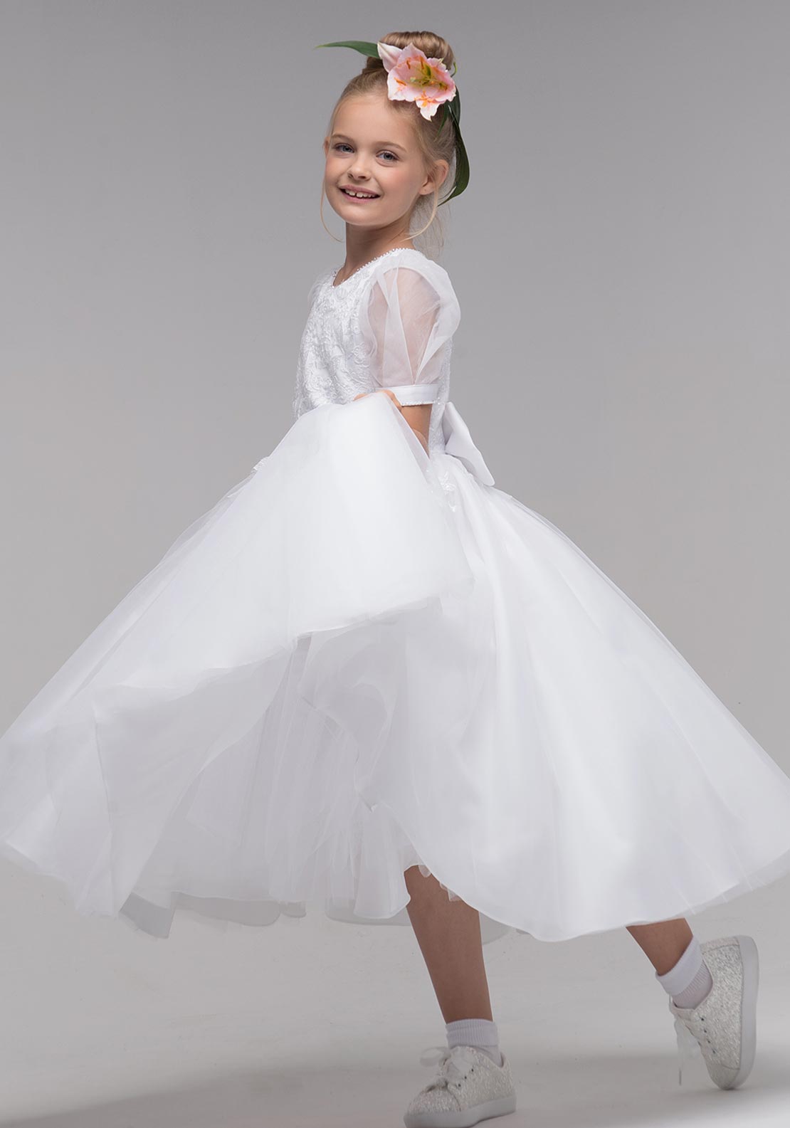 Paula’s Communion PJ51 Communion Dress, White - McElhinneys