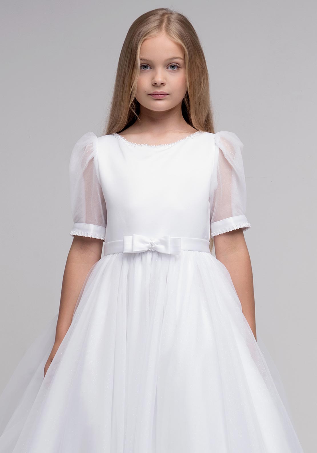 Paula’s Communion PJ54 Communion Dress, White - McElhinneys