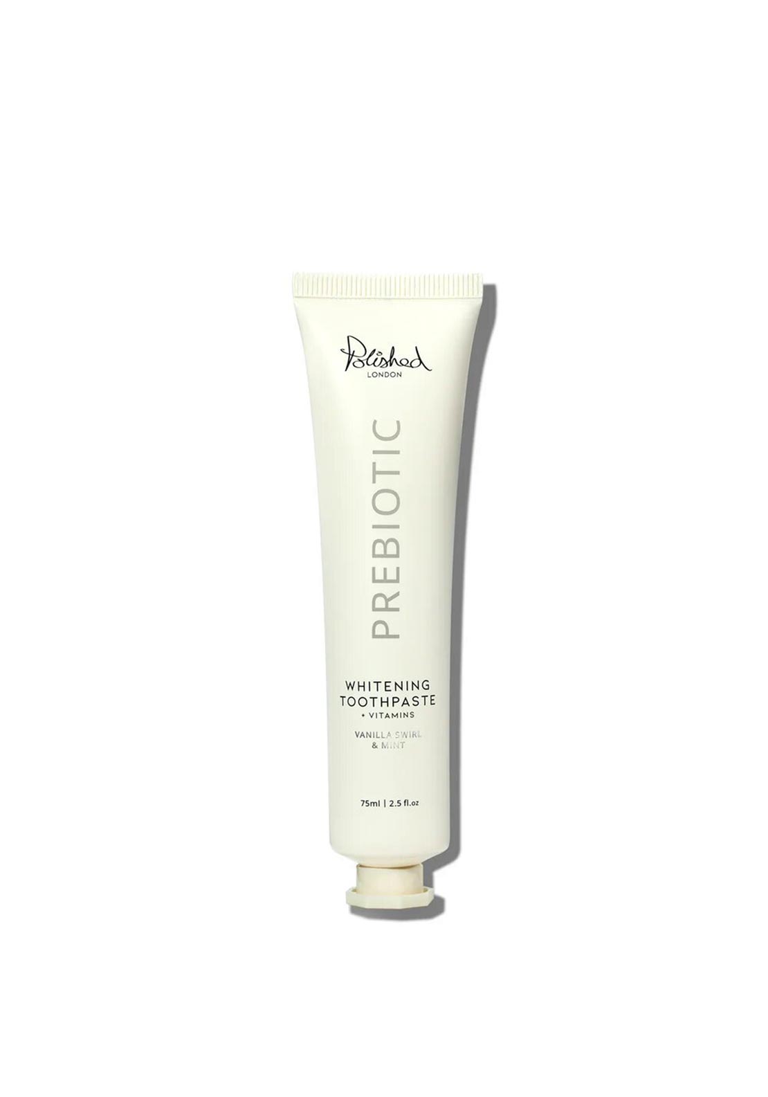 Polished London Prebiotic Whitening Toothpaste, Vanilla Swirl and Mint ...