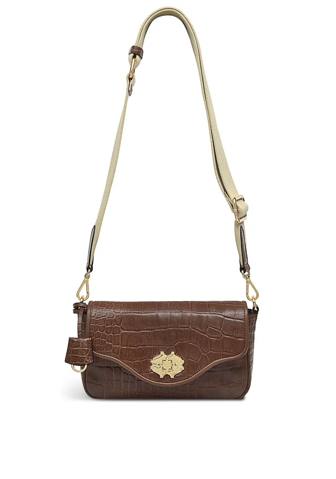 Radley Heirloom Place Faux Cros Crossbody Bag, Walnut - McElhinneys