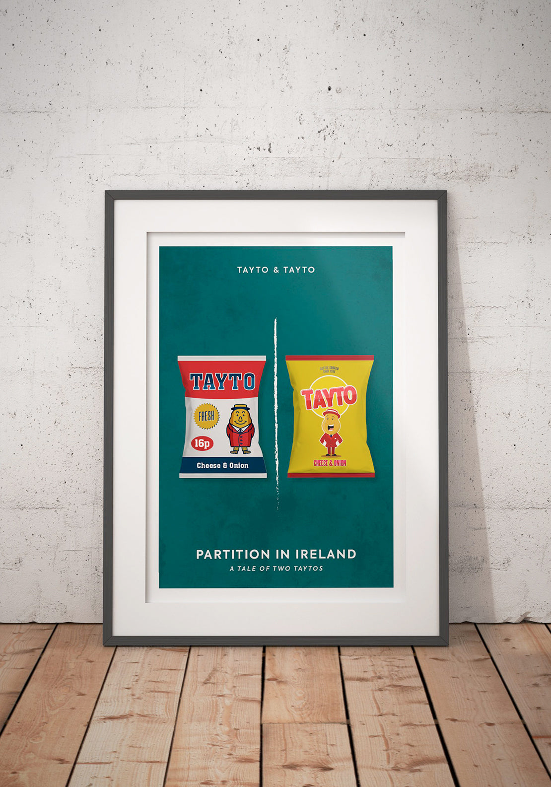 Ray Hurley Partition In Ireland Framed Art, 44x34cm - McElhinneys