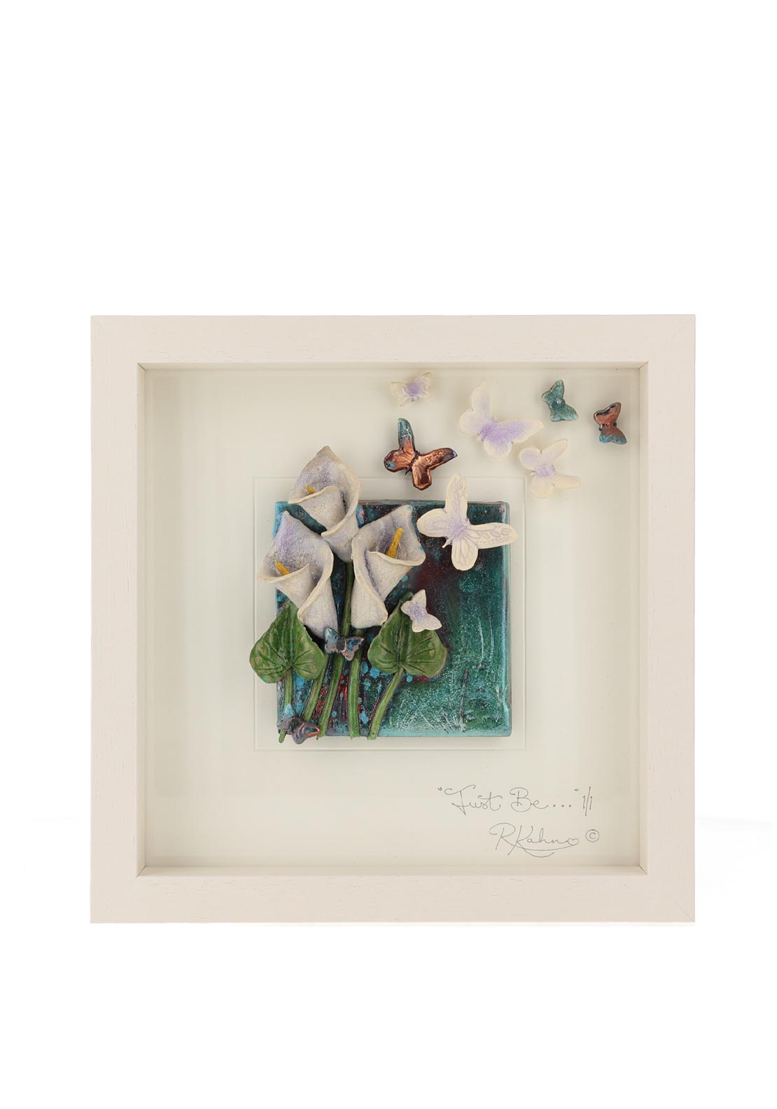 Rebeka Kahn ‘Just Be’ Framed Ceramic Artwork - McElhinneys