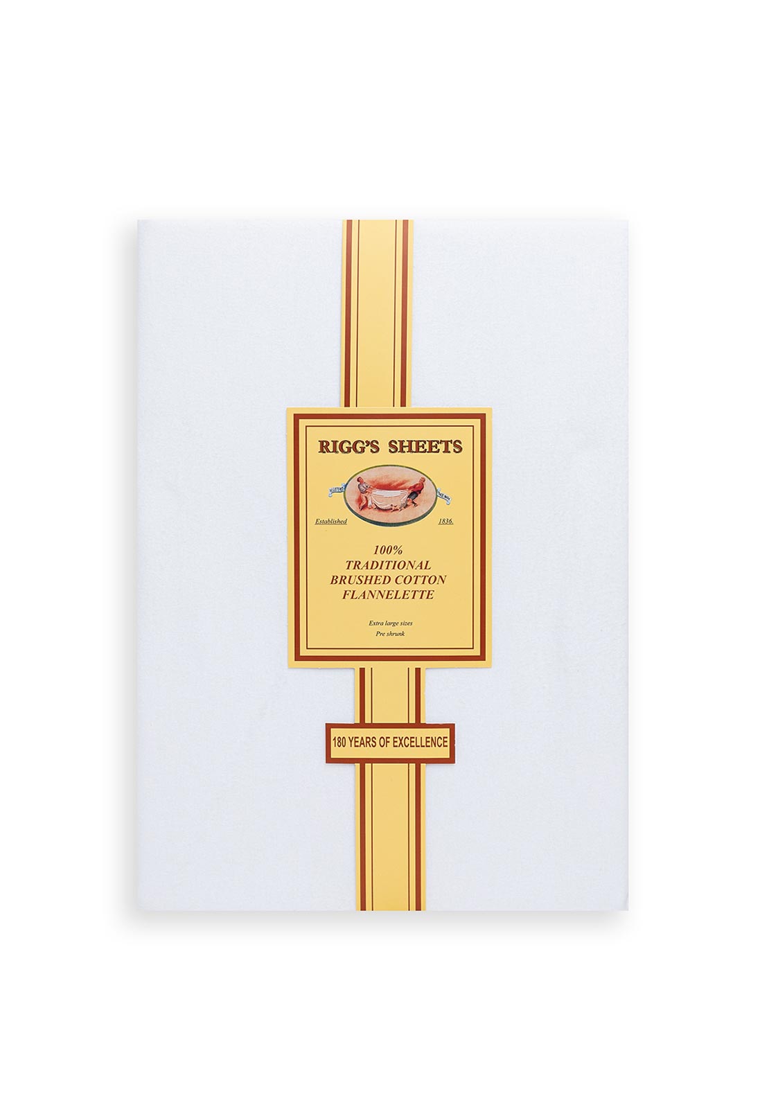 Riggs Traditional Brushed Cotton Flannelette Deep Fitted Sheet, White ...