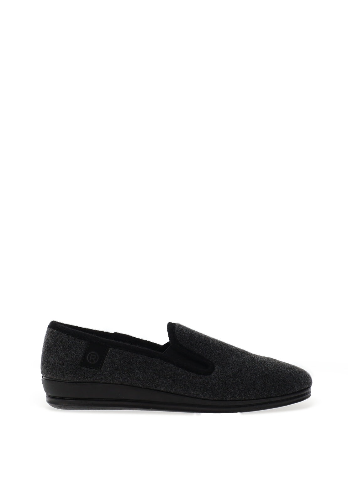 Rohde Slip on Felt Slippers, Stone - McElhinneys