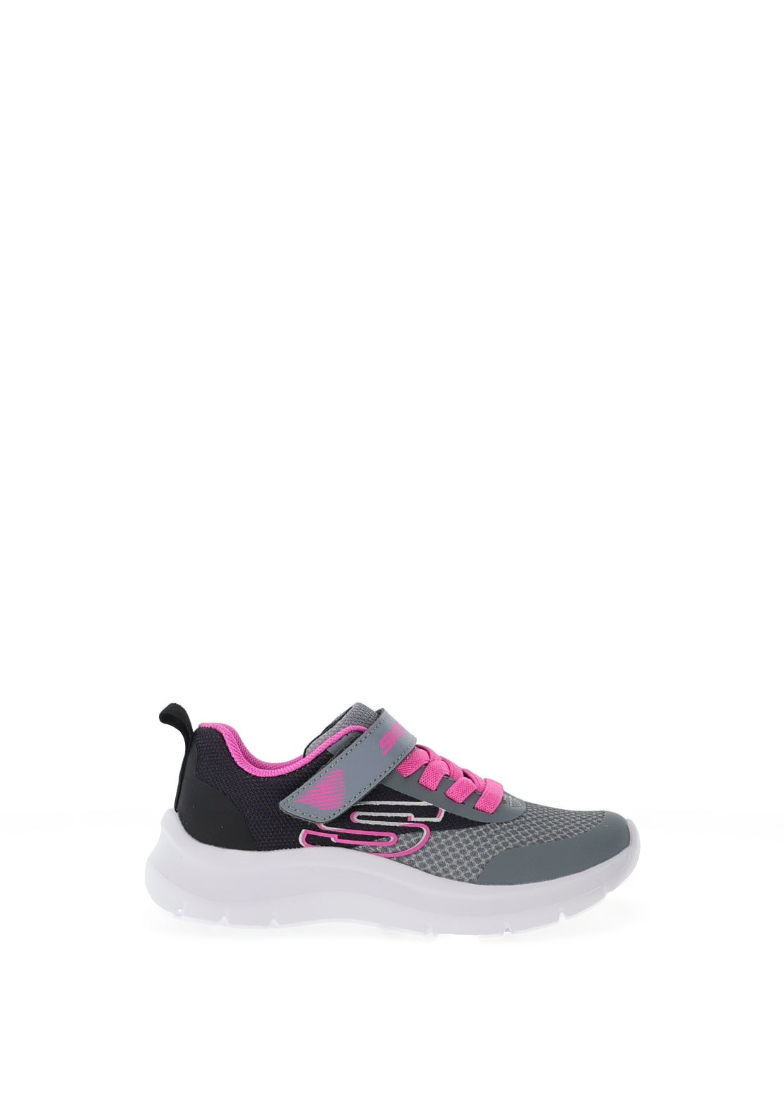 Skechers Girls Skech Fast Trending Colour Trainer, Black/Grey - McElhinneys