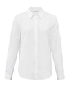 YAYA Long Sleeve Soft Poplin Blouse, Pure White - McElhinneys