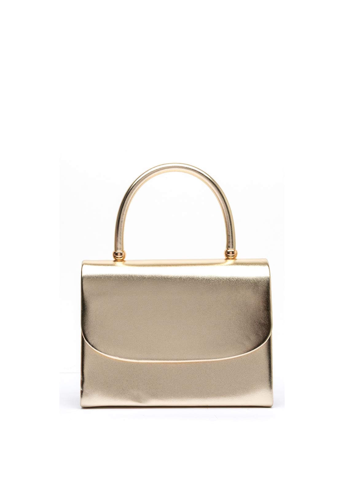 Sorento Metallic Flap Over Grab Bag, Gold - McElhinneys