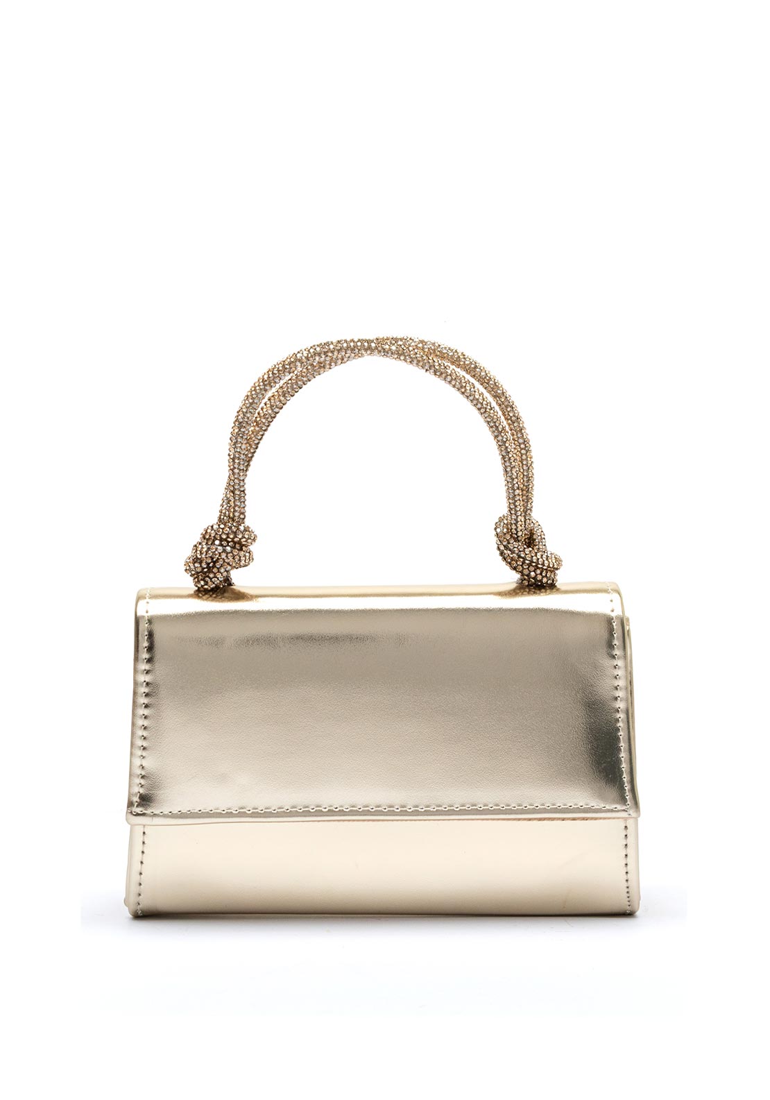 Sorento Metallic Mini Grab Bag, Gold - McElhinneys