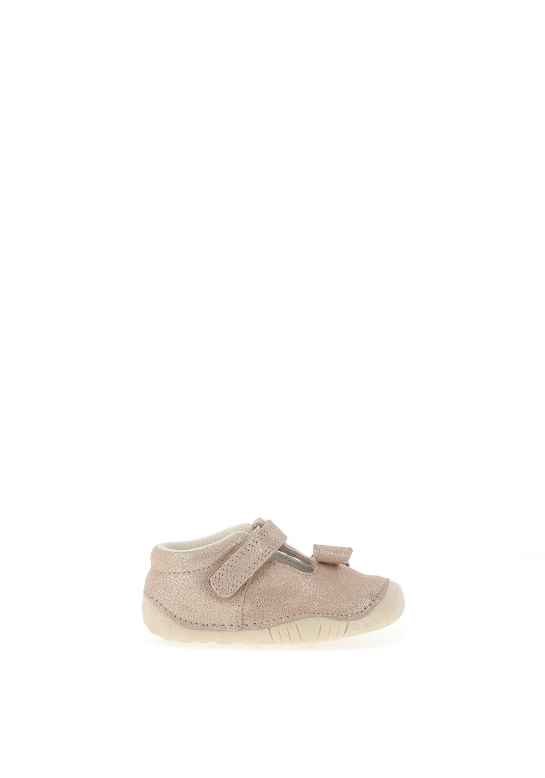 Start Rite Girls Wiggle T-Bar Pre Walker Shoe, Gold - McElhinneys