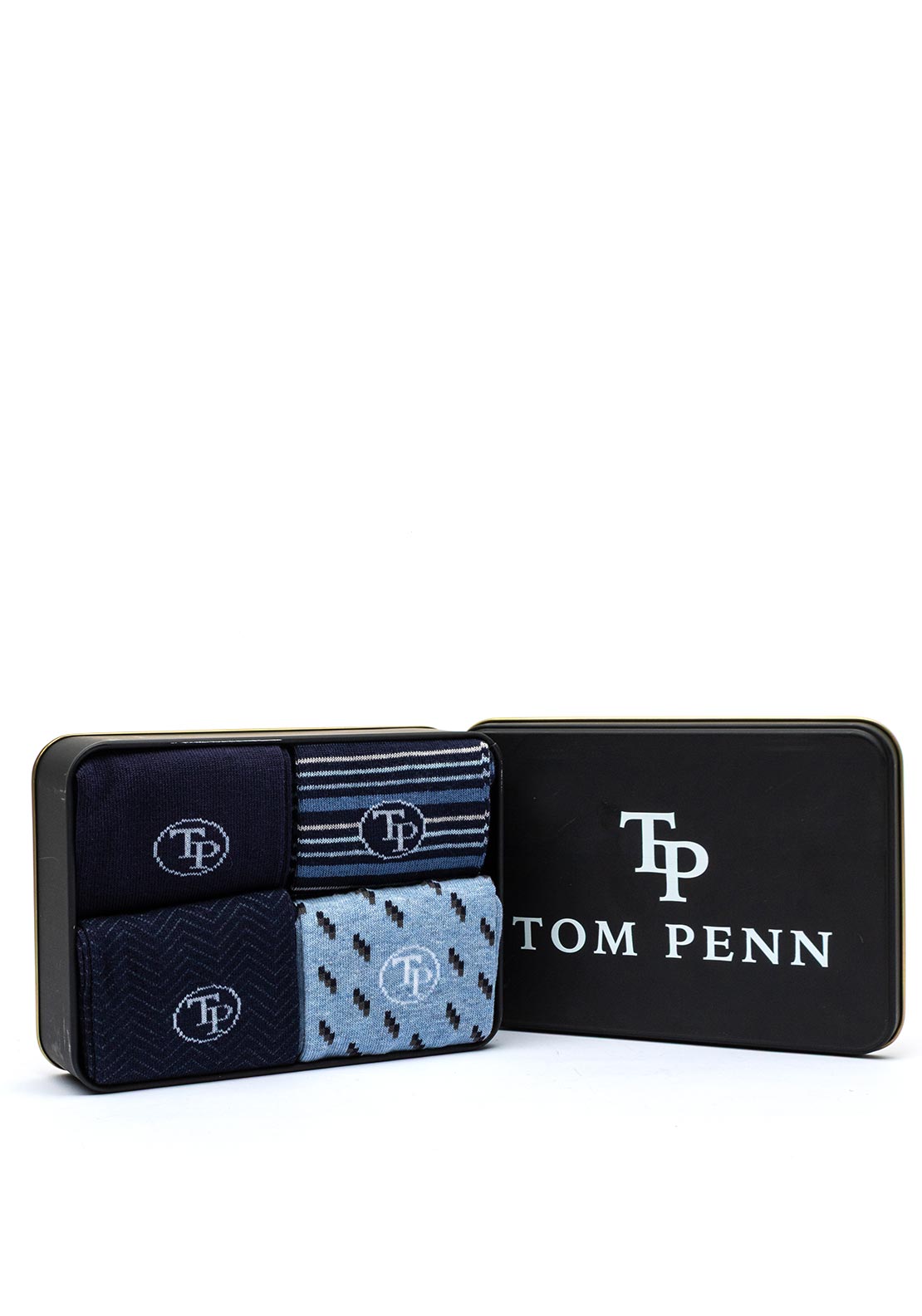 Tom Penn 4 Pair Socks Gift Set, Navy Multi - McElhinneys