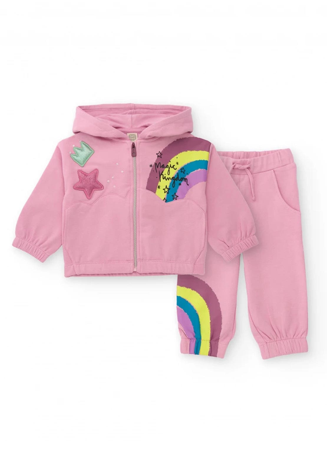 Tuc Tuc Magic Kingdom Rainbow 2 Piece Tracksuit, Pink - McElhinneys