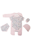 Watch Me Grow Baby Girl Floral Five Piece Set, Pink - McElhinneys