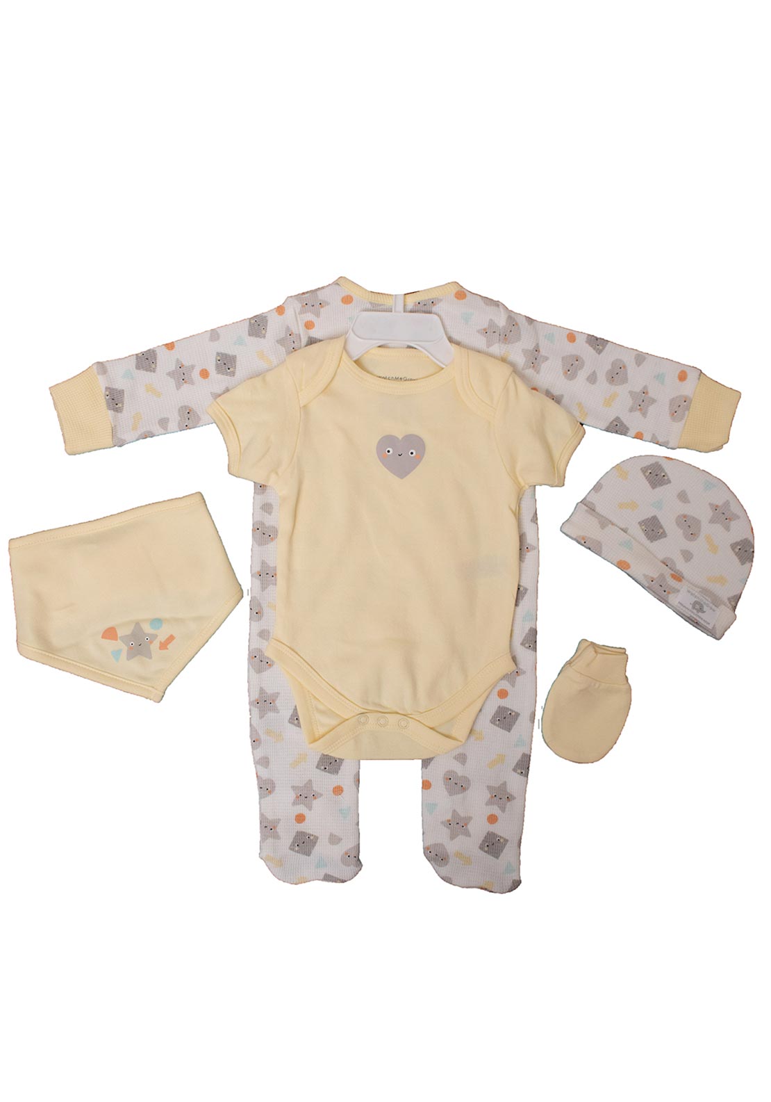 Watch Me Grow Baby Girl Shapes Five Piece Set, Yellow - McElhinneys