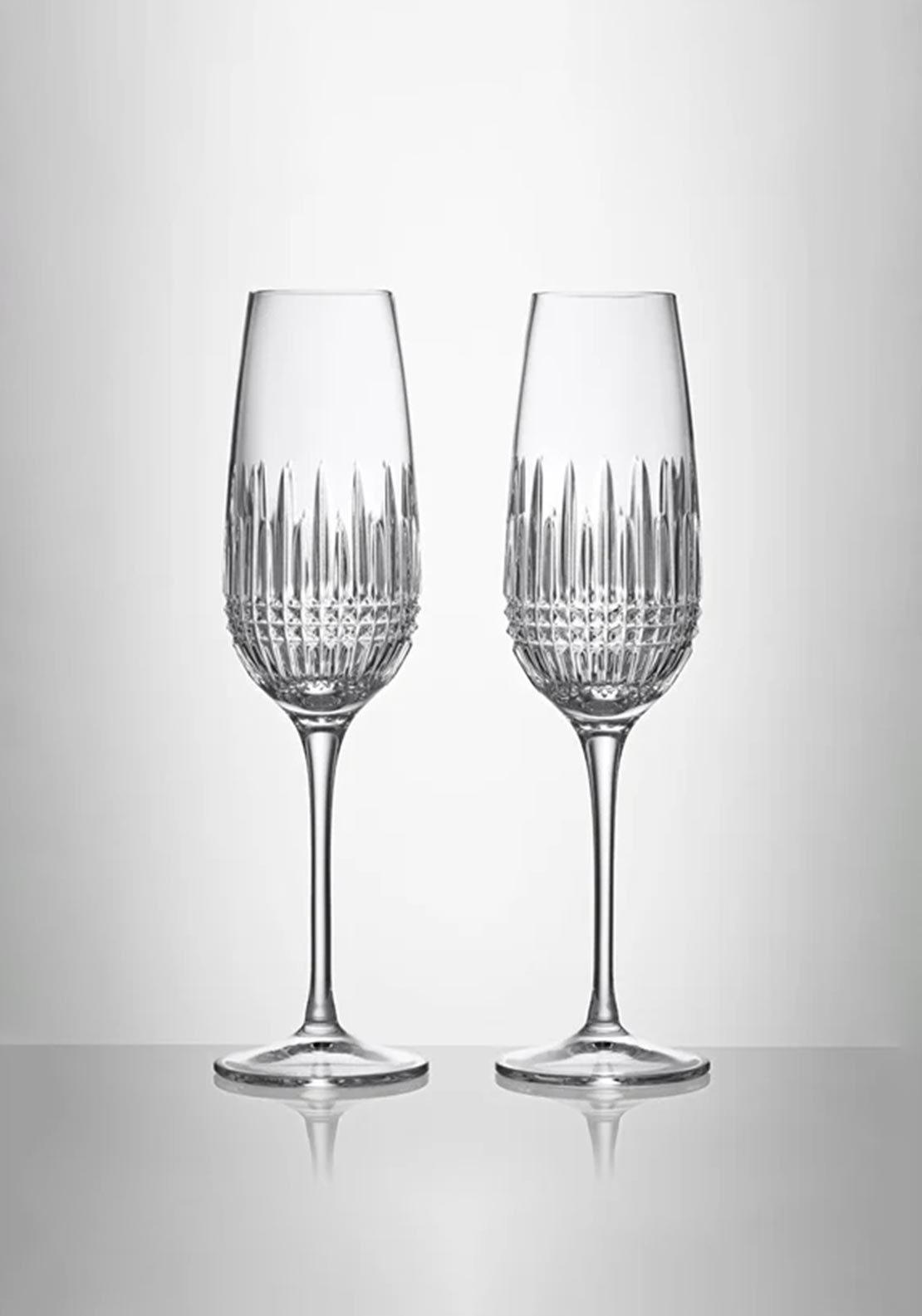 Waterford Crystal Lismore Diamond Essence Set of 2 Flutes - McElhinneys