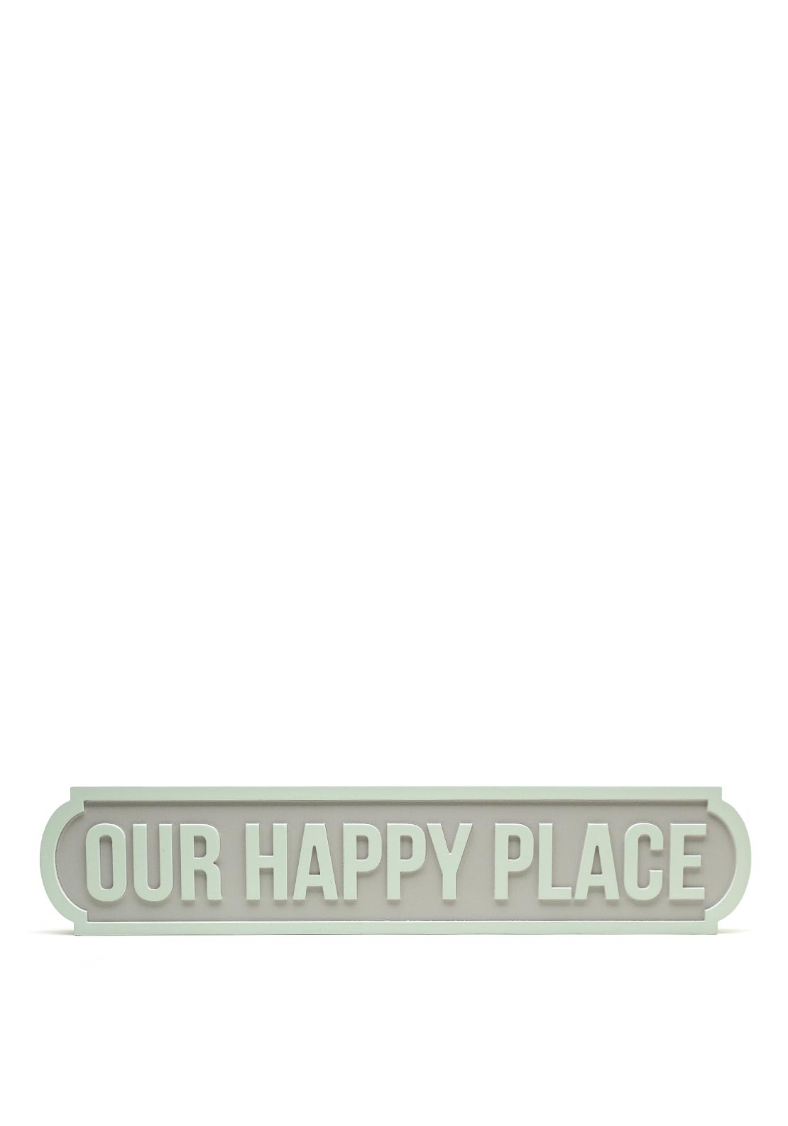 Widdop Bingham Our Happy Place Sign, Lilac - McElhinneys
