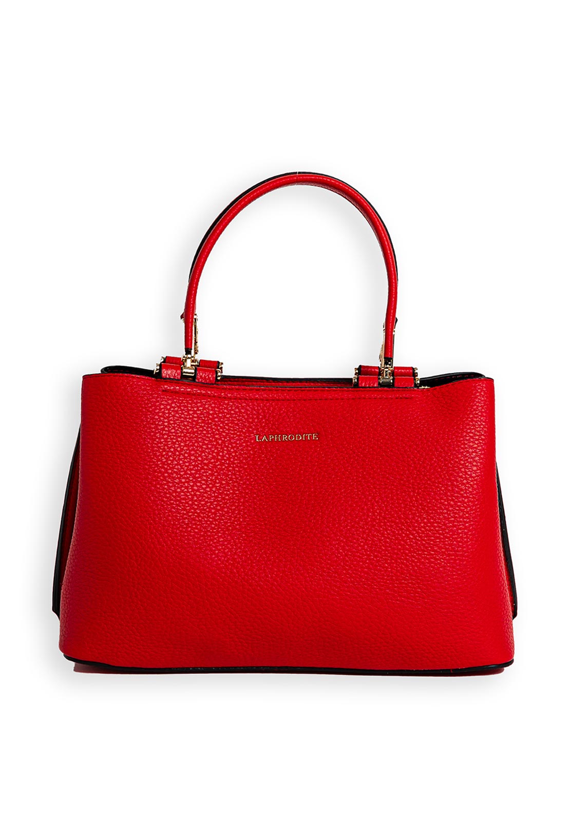 Zen Collection Pebbled Faux Leather Small Grab Bag, Red - McElhinneys
