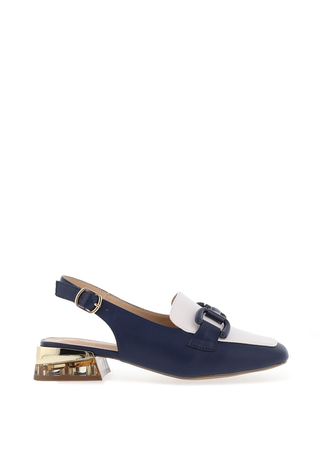 Zanni & Co. Diraz Sling Back Loafers, Cobalt Mix - McElhinneys