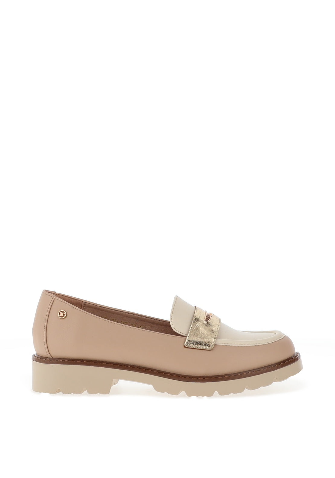 Zanni & Co. Veasna Colour Block Loafers, Whipp Chiffon - McElhinneys