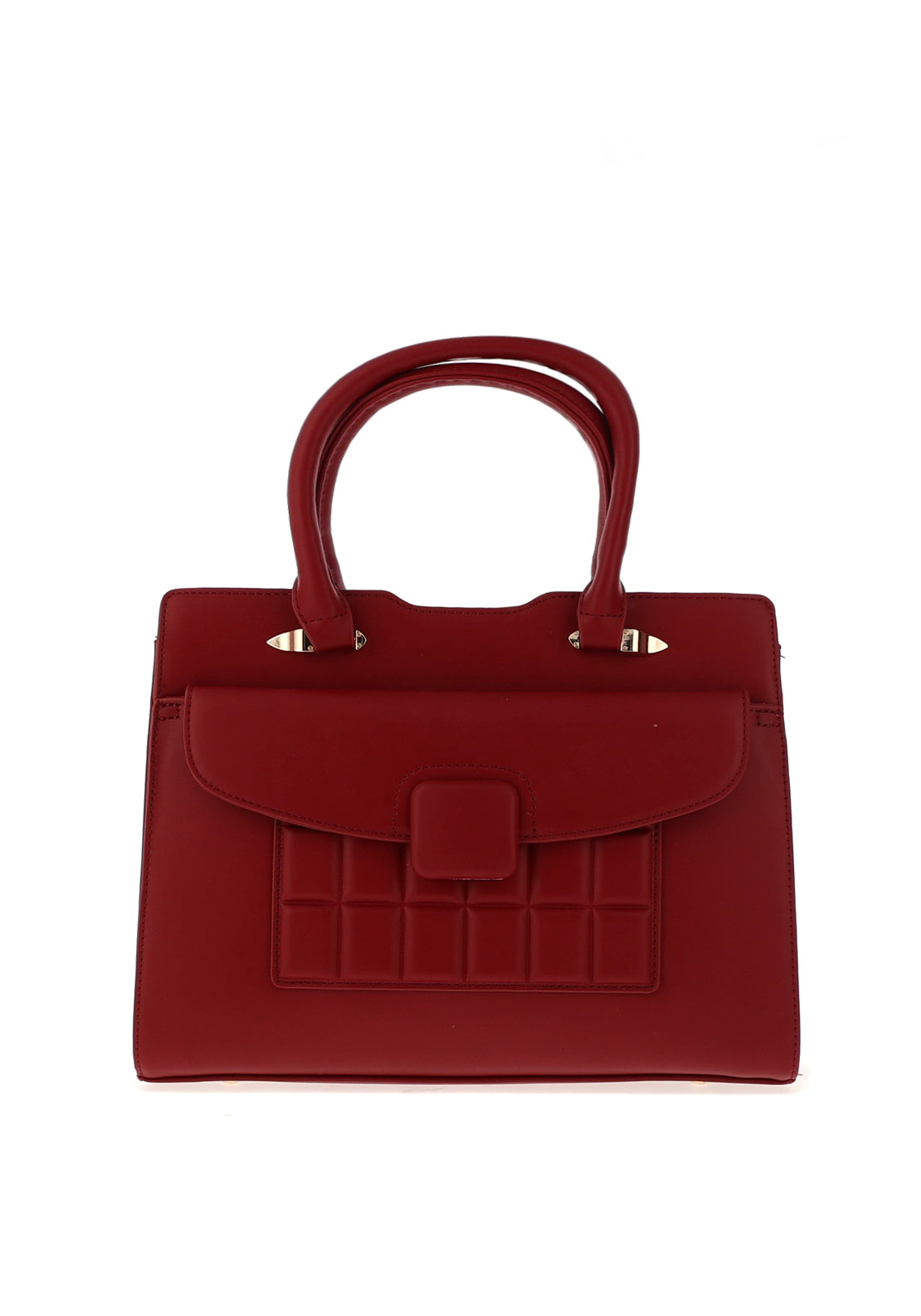 Zen Collection Quilted Button Grab Bag, Wine - McElhinneys