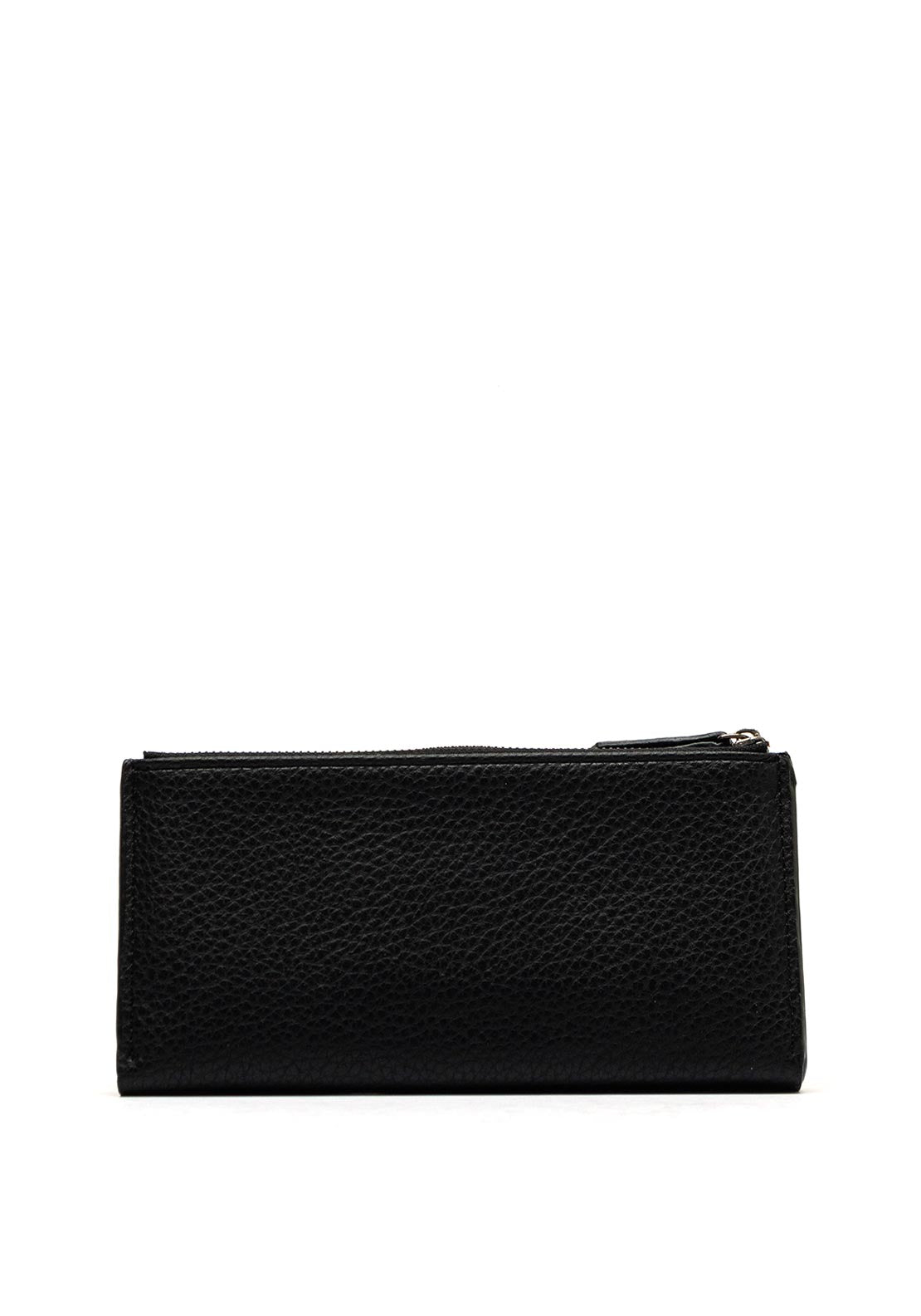 Zen Collection Pebbled Large Zip Top Purse, Black - McElhinneys
