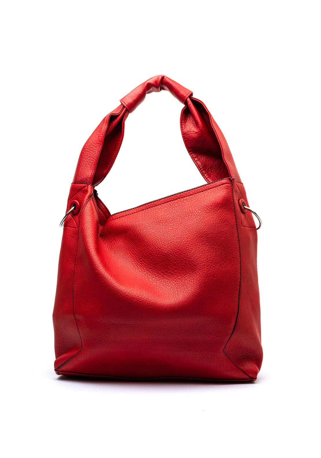 Zen Collection Large Hobo Shopper Bag, Red - McElhinneys