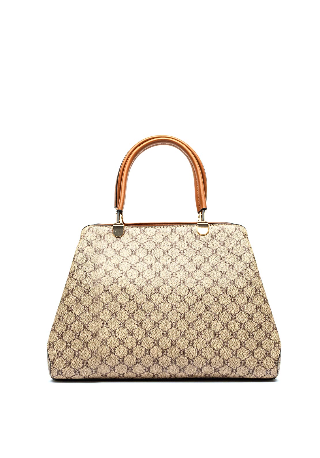 Zen Collection Medium Tile Print Satchel Bag, Tan - McElhinneys