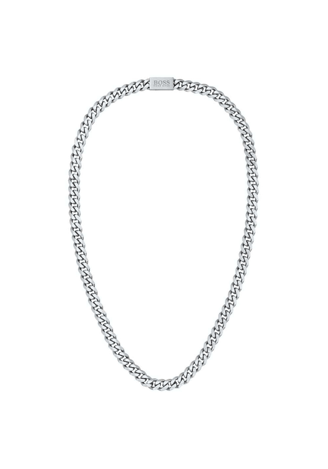 Hugo Boss Chain Necklace, Silver - McElhinneys