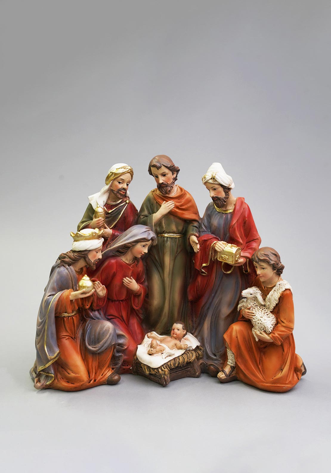 Verano Traditional Nativity Set, Brown Multi - McElhinneys