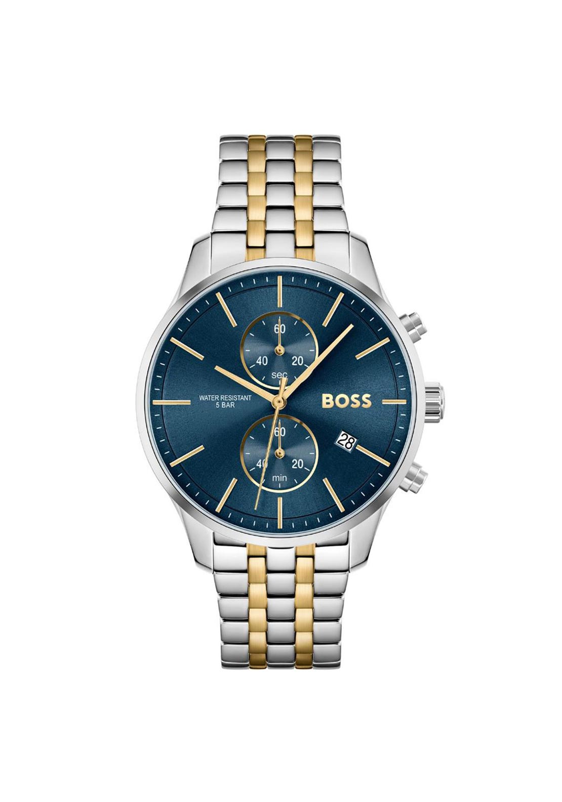 Hugo Boss Associate Watch, Silver & Gold - McElhinneys