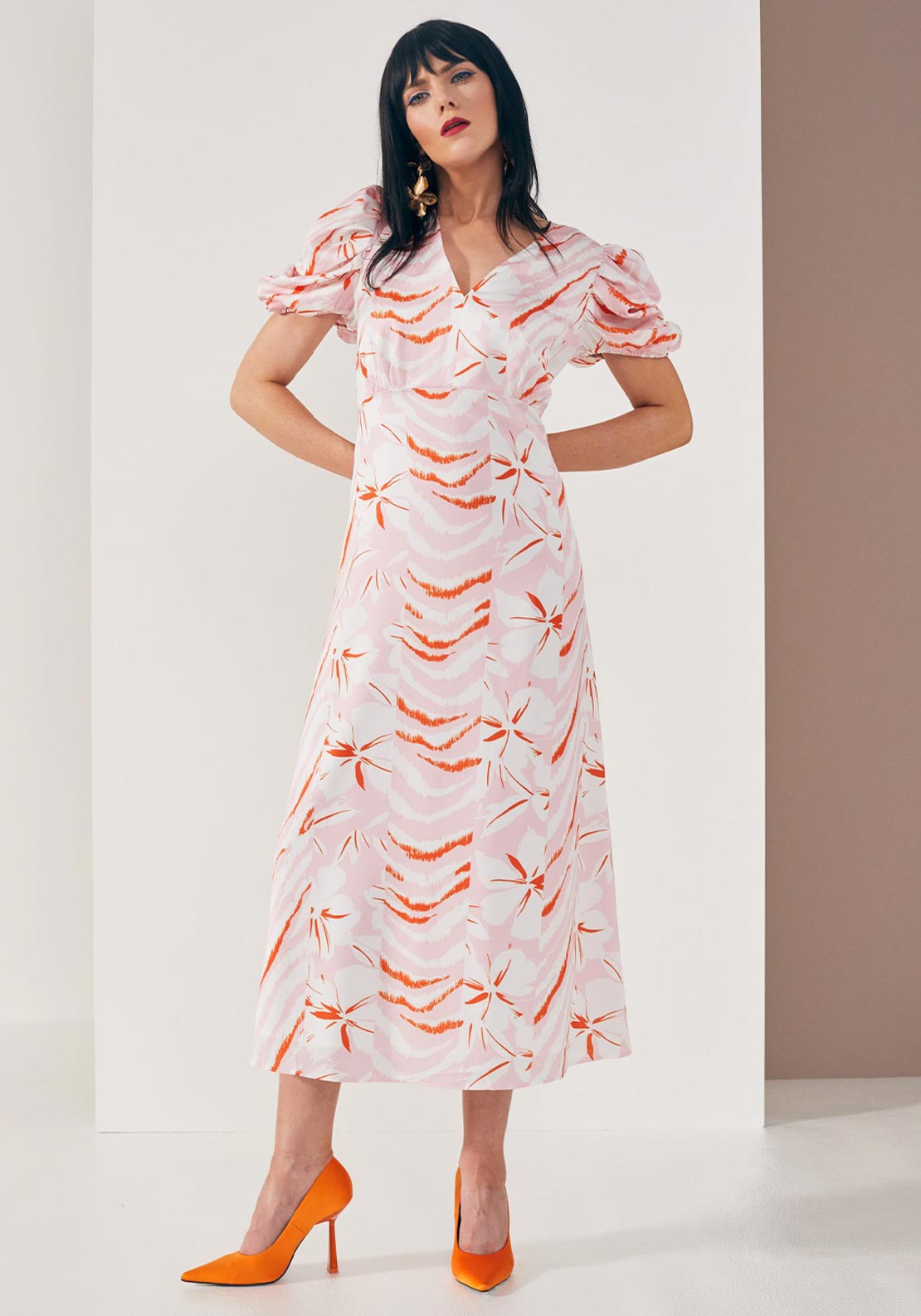 Kate Cooper Floral & Animal Print Maxi Dress, Pink Multi - McElhinneys