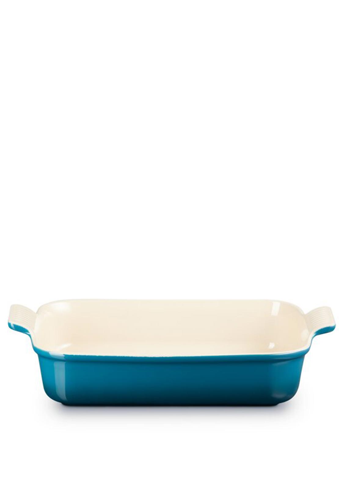 Le Creuset Stoneware Heritage 32cm Rectangular Dish, Deep Teal ...