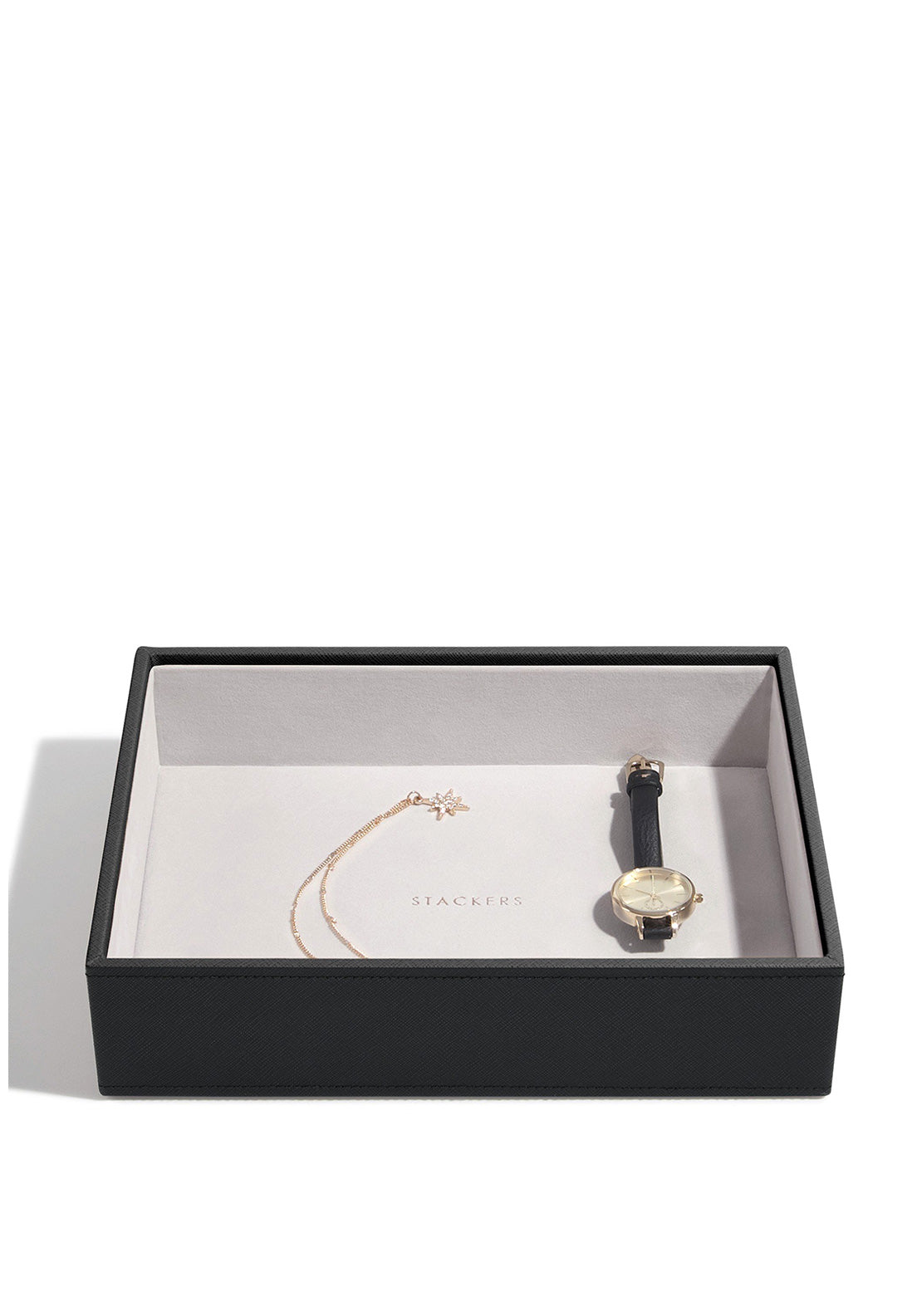 Stackers Medium Jewellery Layer, Black - McElhinneys