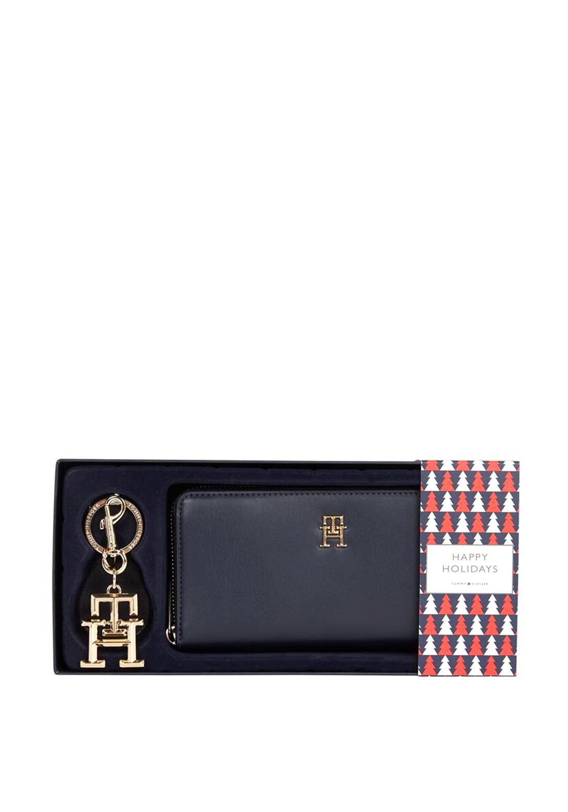 Tommy Hilfiger Iconic Wallet & Key Ring Holiday Set, Twilight Navy ...