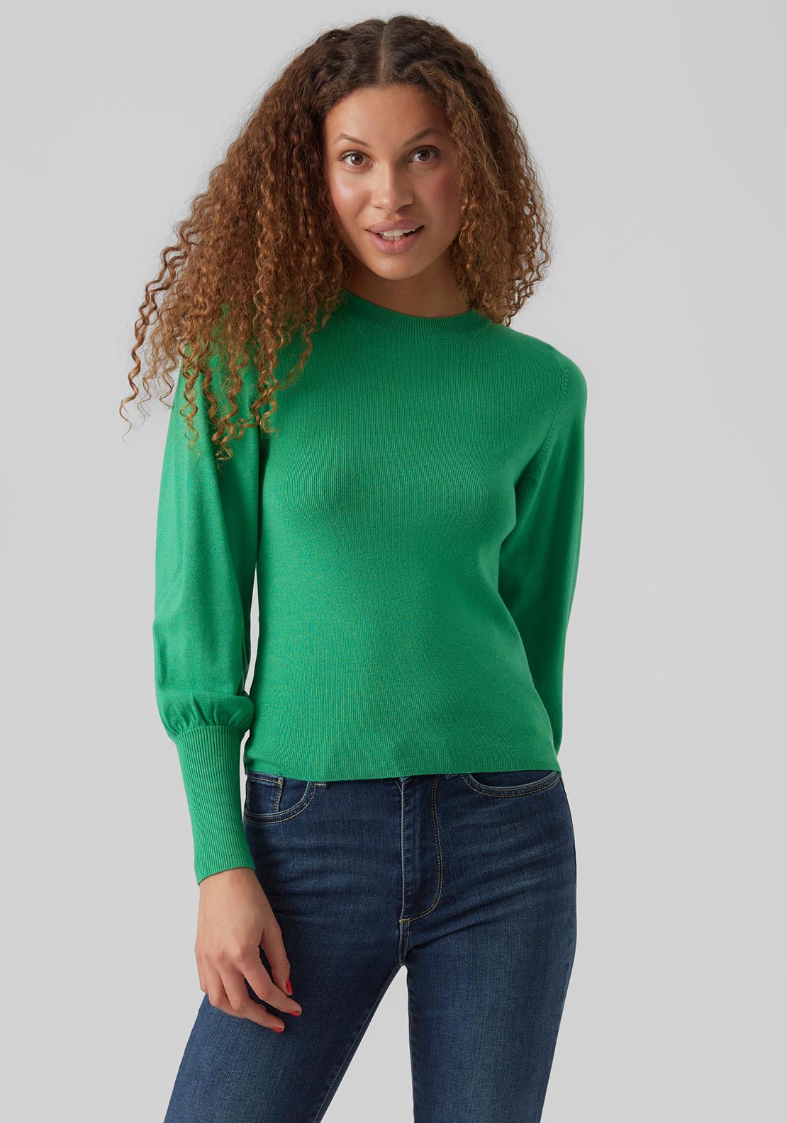 Vero Moda Holly Knit Sweater, Bright Green - McElhinneys