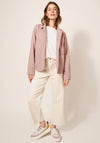 White Stuff Carrie Relaxed Denim Jacket, Pink - McElhinneys