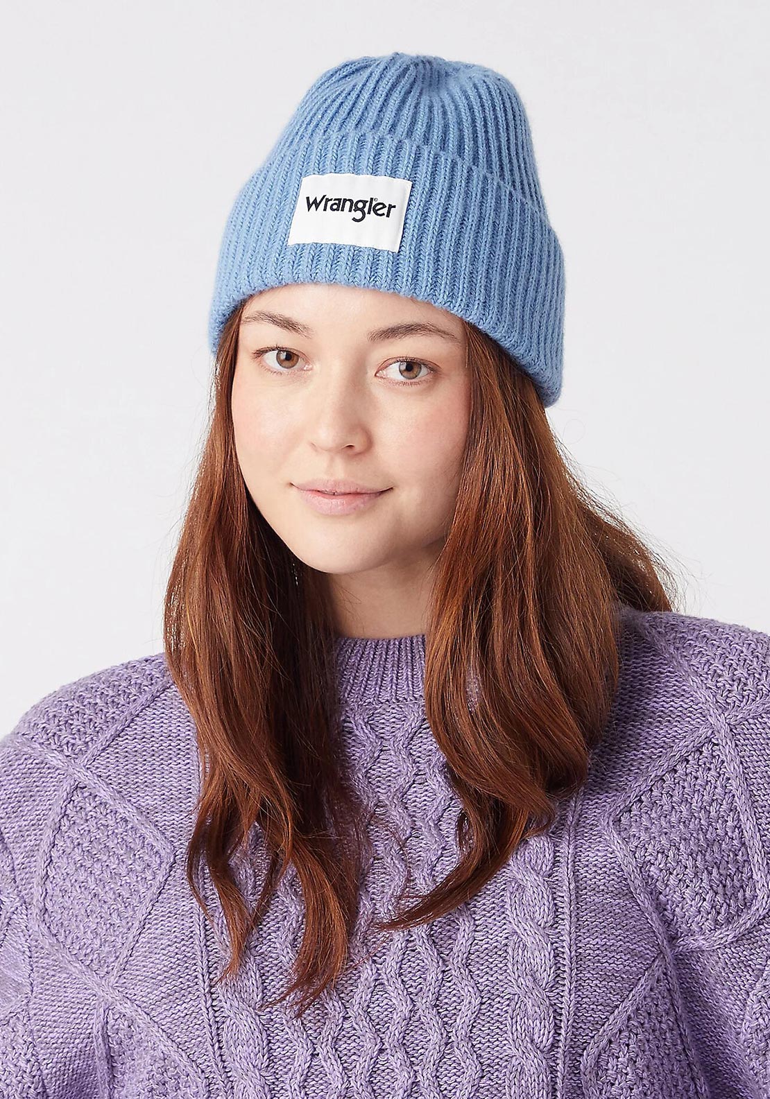 Wrangler Knit Beanie Hat, Blue - McElhinneys
