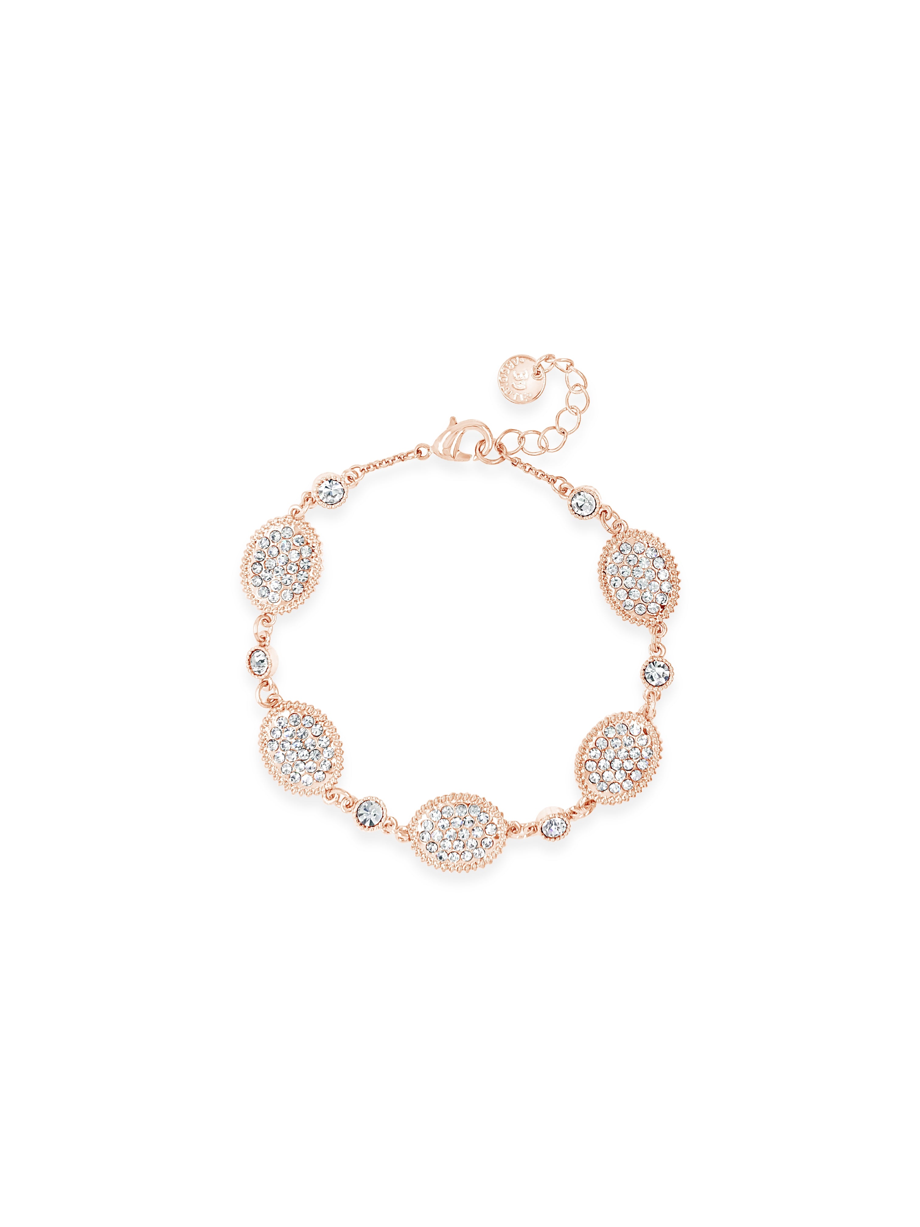 Absolute Oval Crystal Bracelet, Rose Gold - McElhinneys